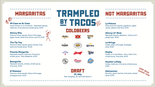 Menu — Trampled by Tacos