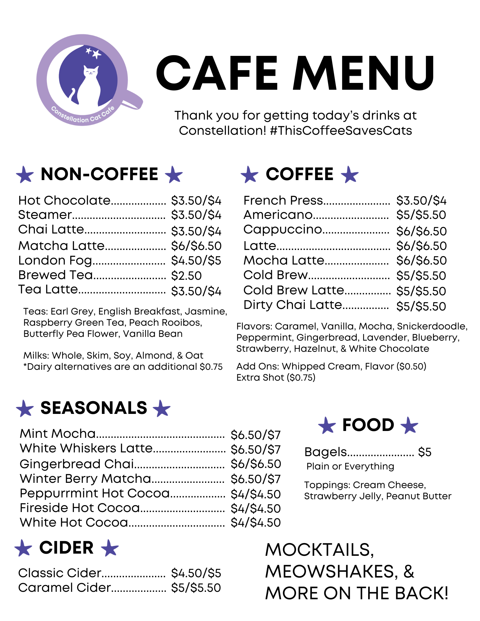 Constellation Cat Cafe