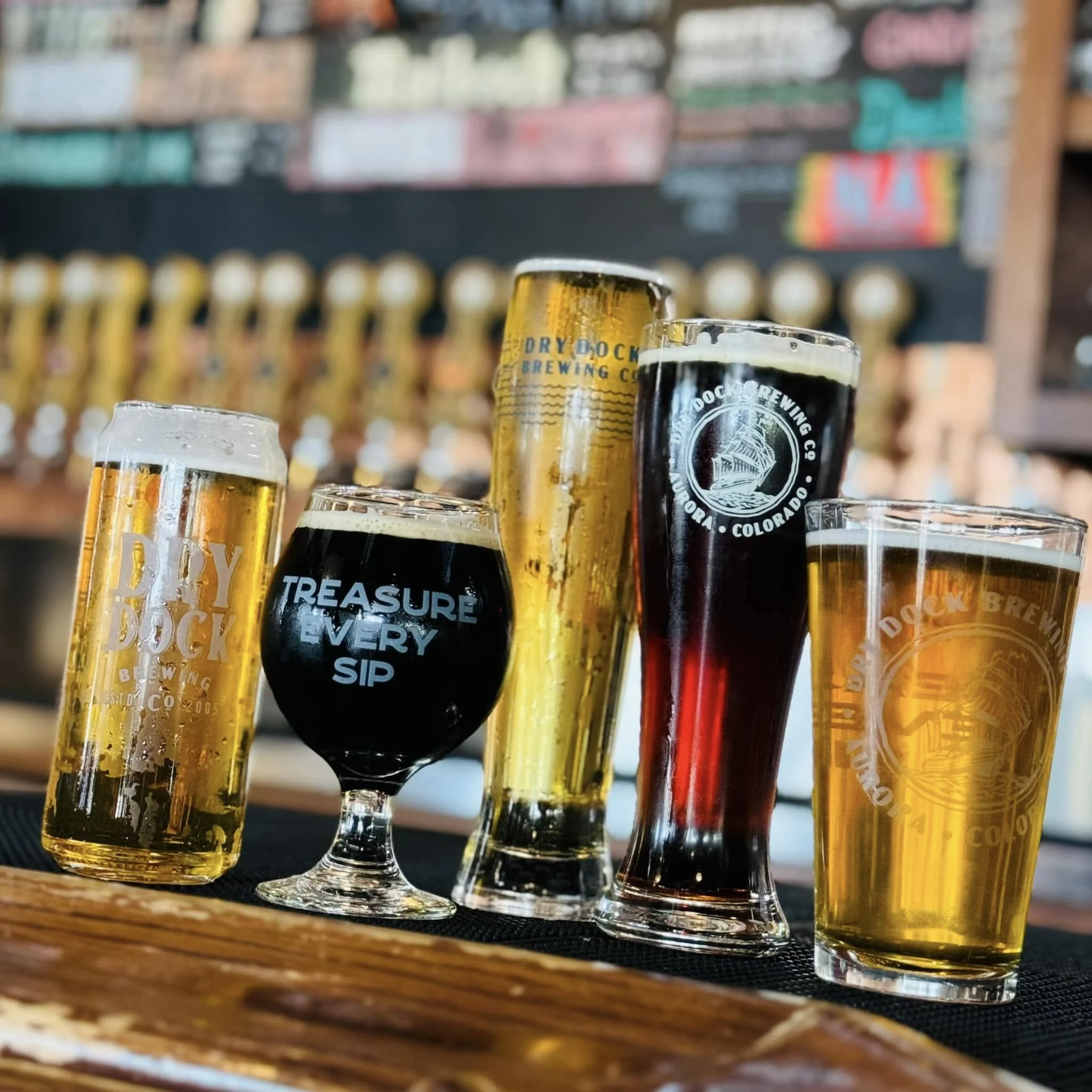 Our Beers — Dry Dock Brewing Company