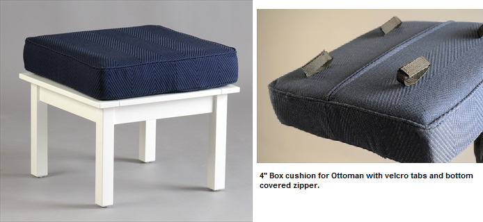 Classic Ottoman Box Cushion — Richardson Allen