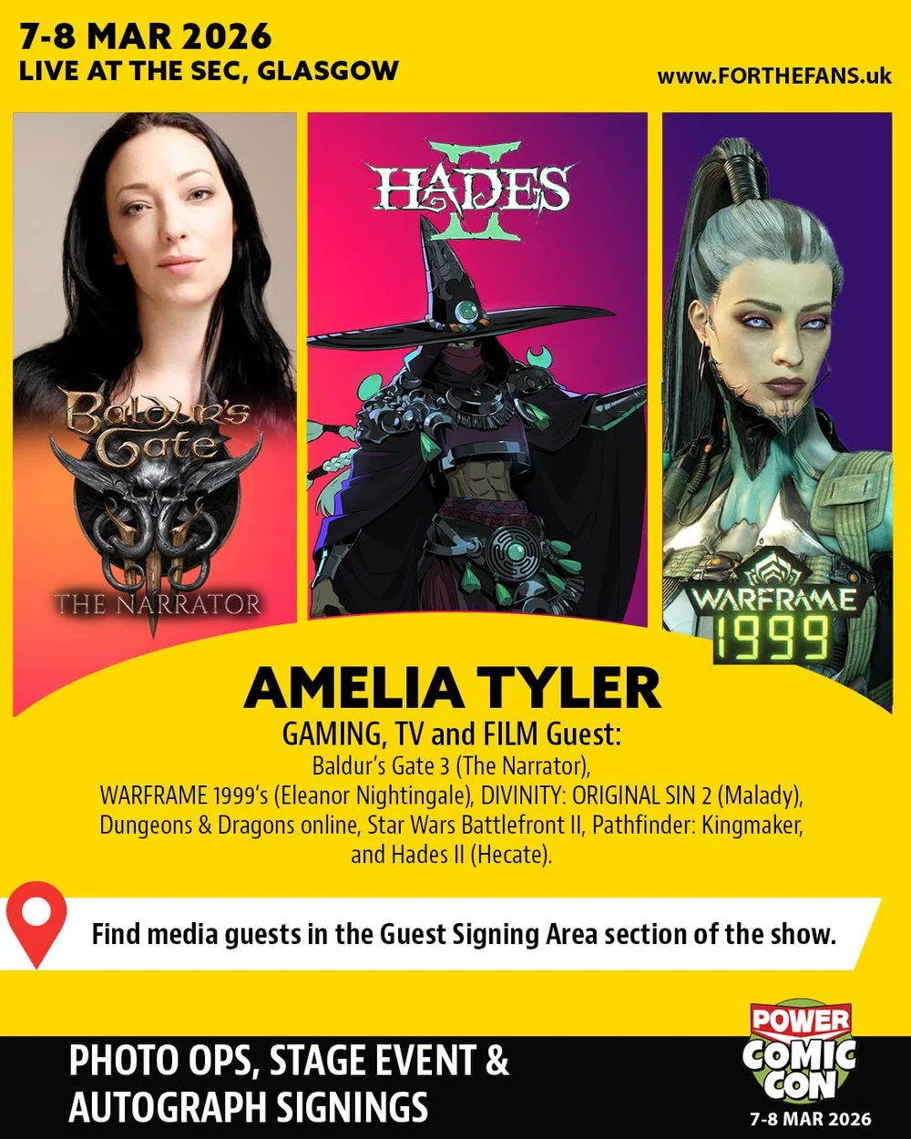 See who is in the Guest Line Up at POWER Comic Con 2026