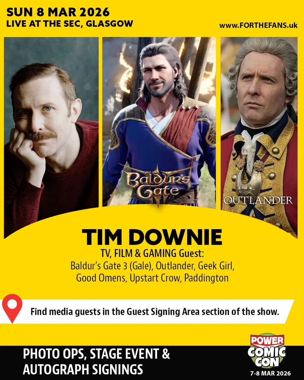 See who is in the Guest Line Up at POWER Comic Con 2026