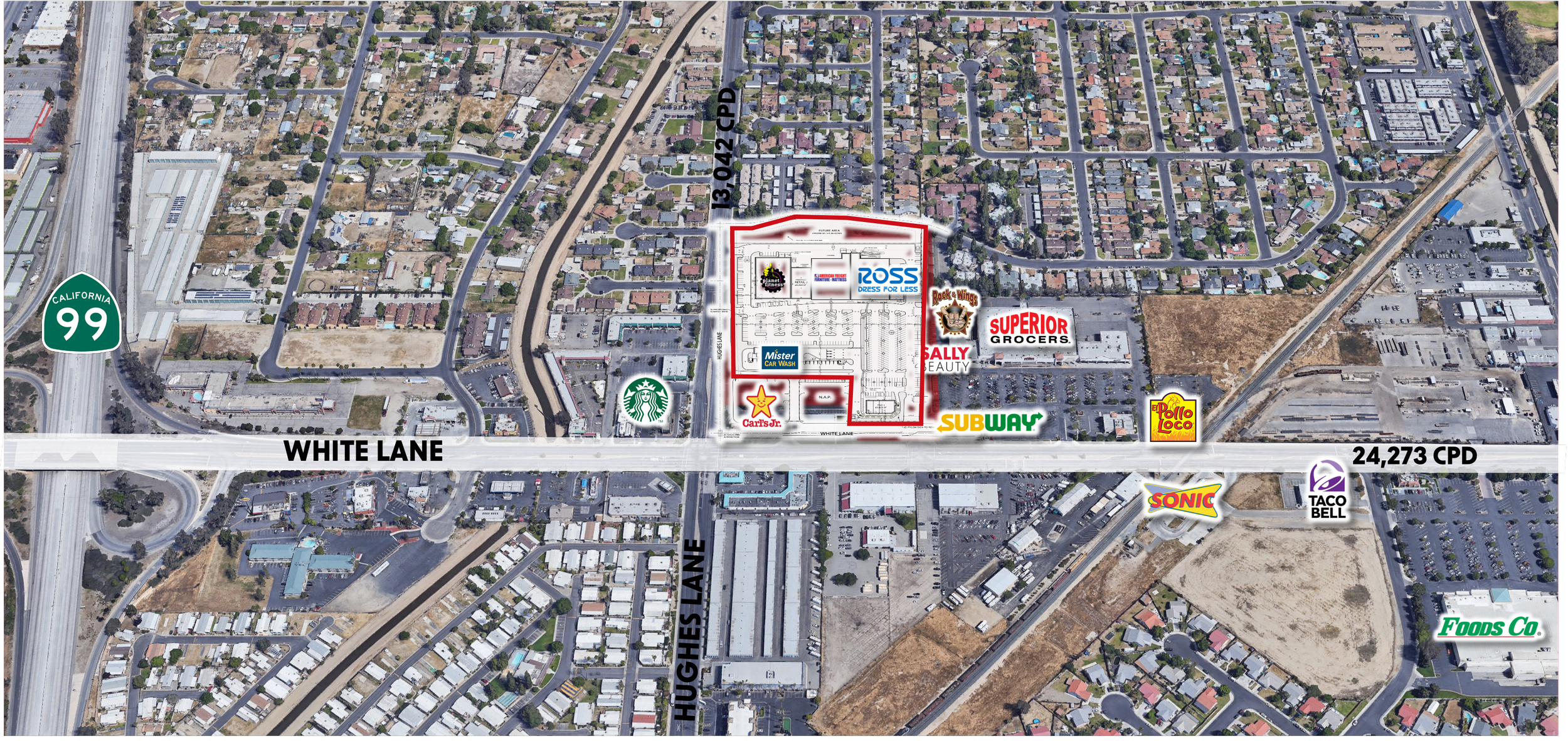 White Lane Shopping Center, Bakersfield, CA — WOOD INVESTMENTS, INC.