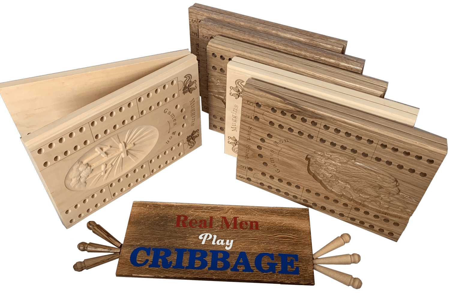 Custom Cribbage Boards - Little Red Skunks