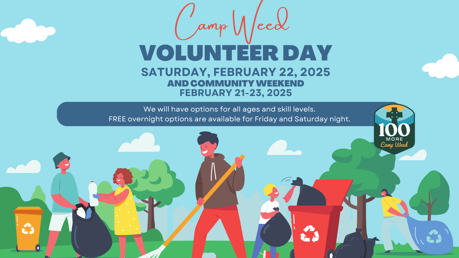 Camp Weed Volunteer Day & Community Weekend — Camp Weed & Cerveny ...
