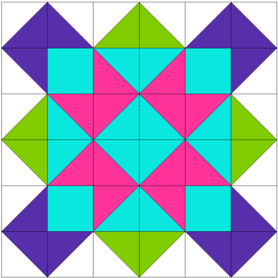 Susannah Quilt Block Pattern — Straight Stitching