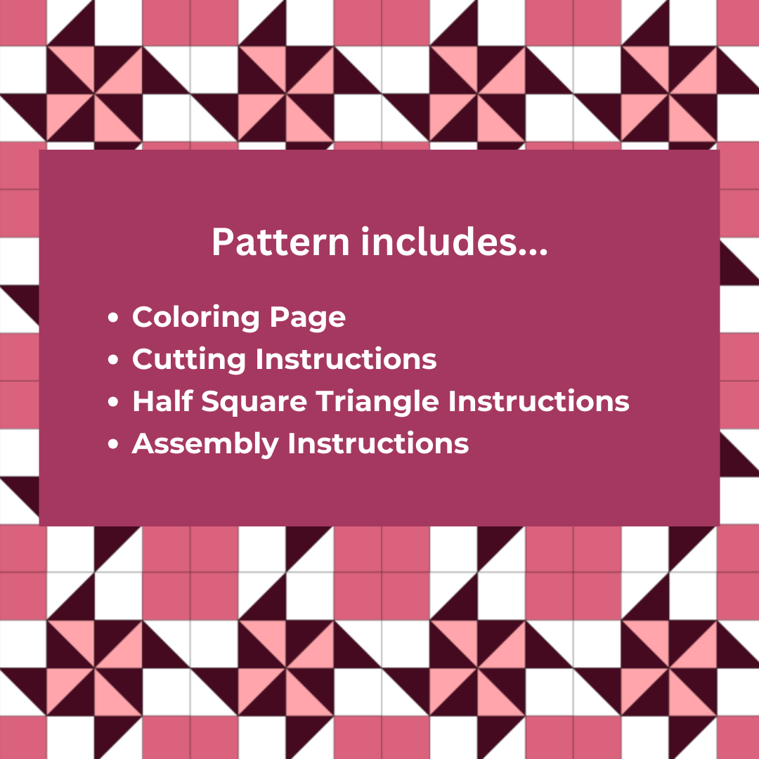 Mosaic No. 18 Quilt Block Pattern — Straight Stitching