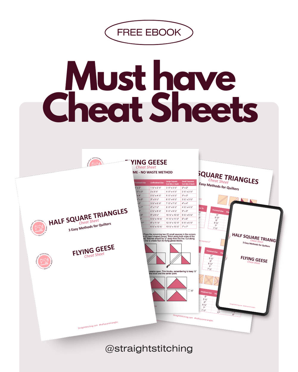 Cheat Sheet Lead Magnets Straight Stitching