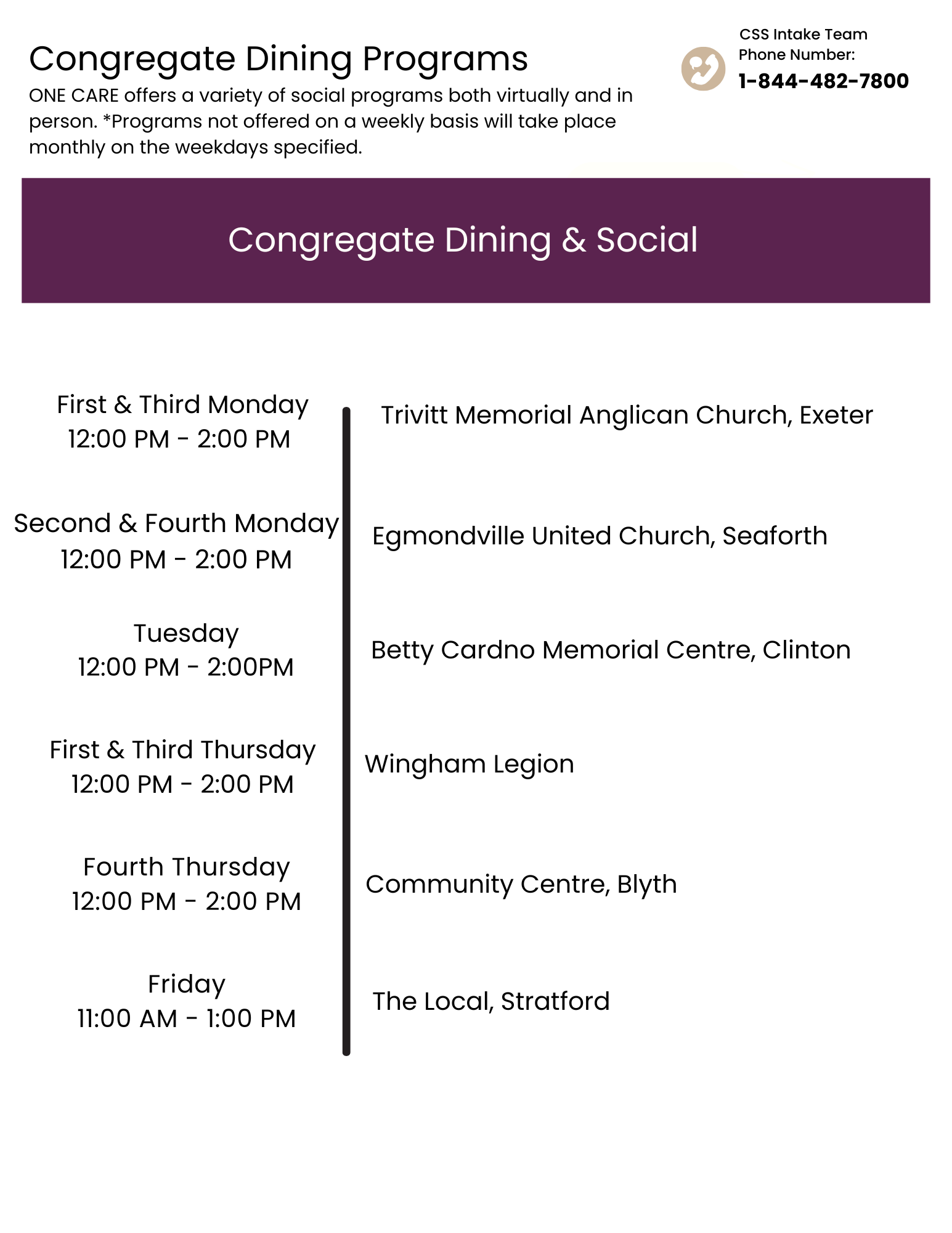 Community-Health-and-Wellness-Schedule | Join Wellness Programs Today ...