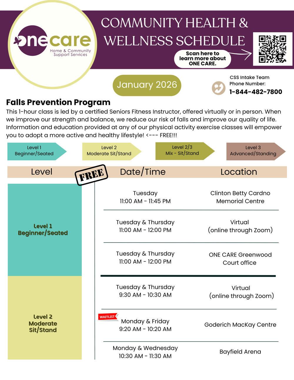 Community-Health-and-Wellness-Schedule | Join Wellness Programs Today ...