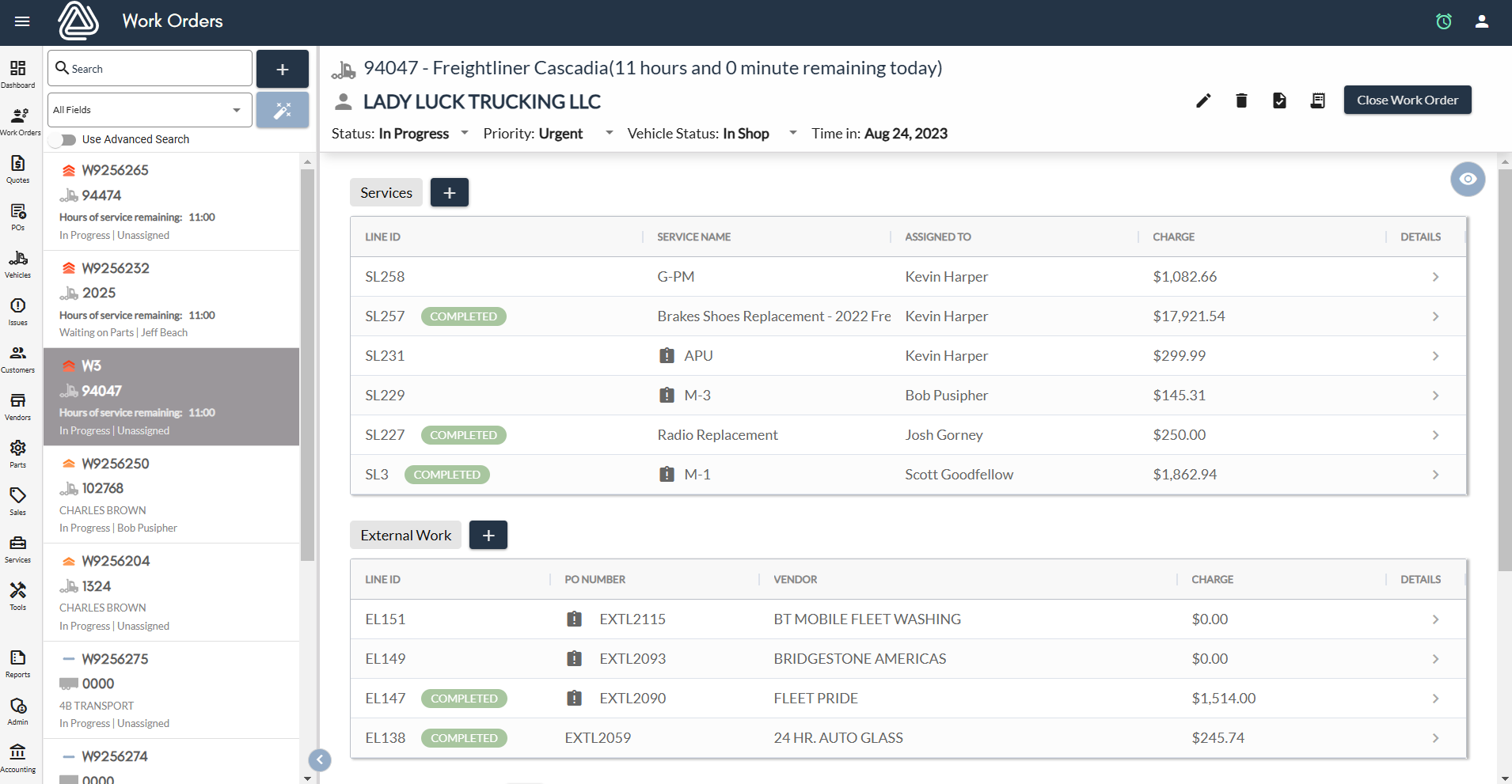 Work Order Module | Alpine Fleet Management Software