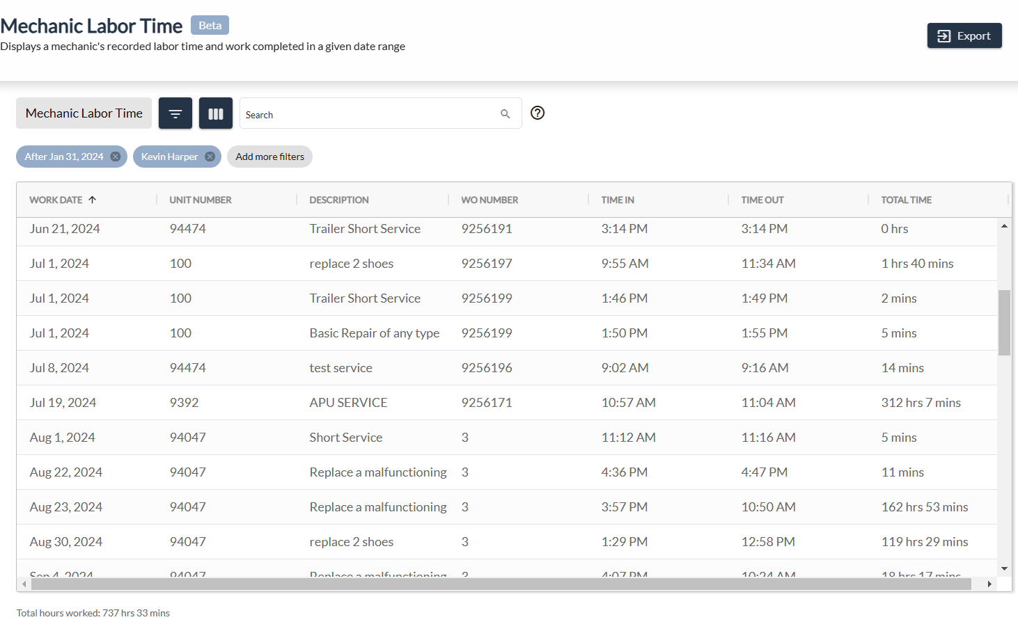 Reporting Module | Fleet Maintenance Management Software — Alpine Data Solutions