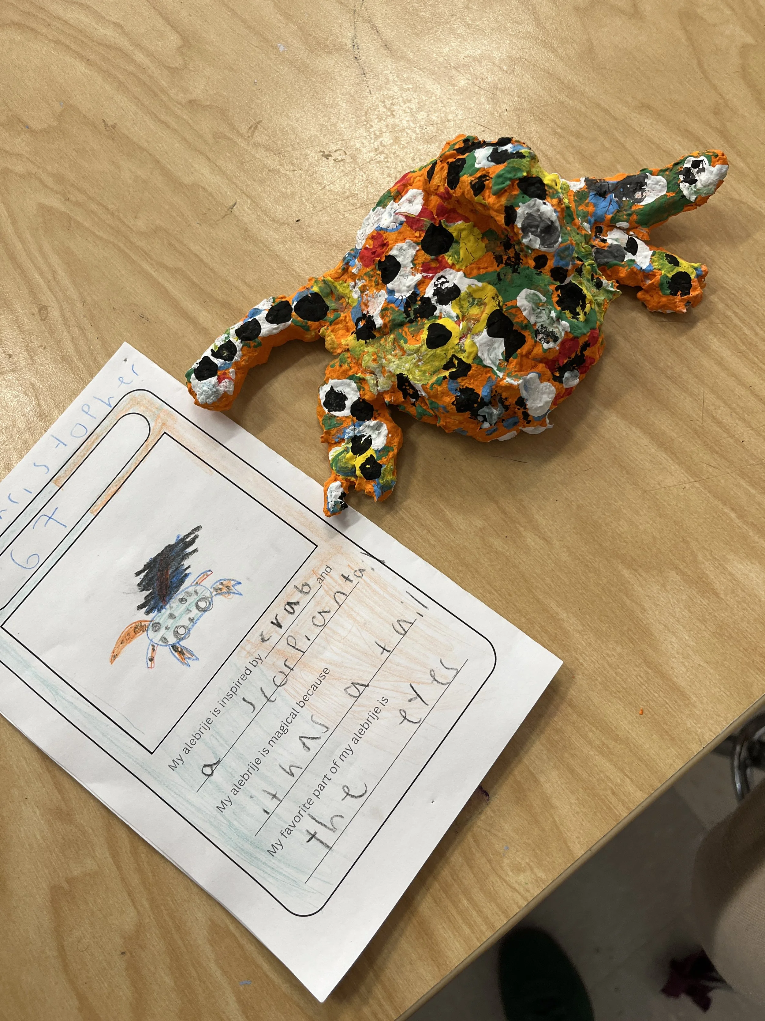 3rd Grade Paper Mache Alebrijes — Yael Bloom