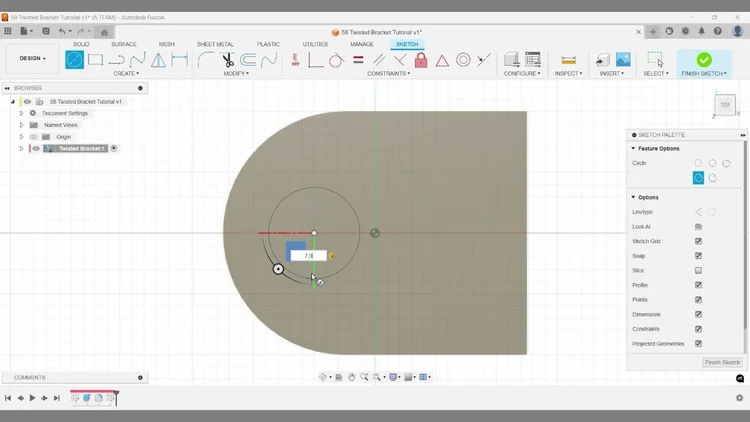 Make Complex Shapes in Fusion: Twisted Bracket with 3D Sketches — The ...