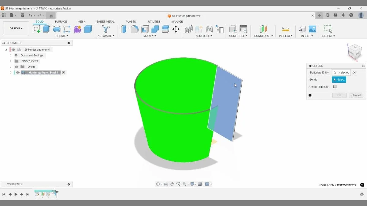 Design an Intricate Bowl in Fusion Using Sheet Metal and Surface ...