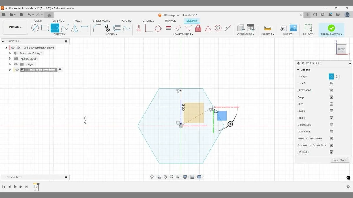 Circular Honeycomb Pattern in Fusion (Pattern Design Tutorial) — The ...