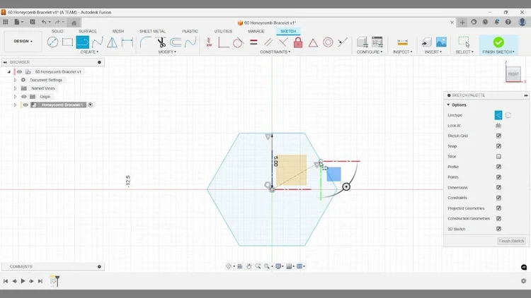Circular Honeycomb Pattern in Fusion (Pattern Design Tutorial) — The ...