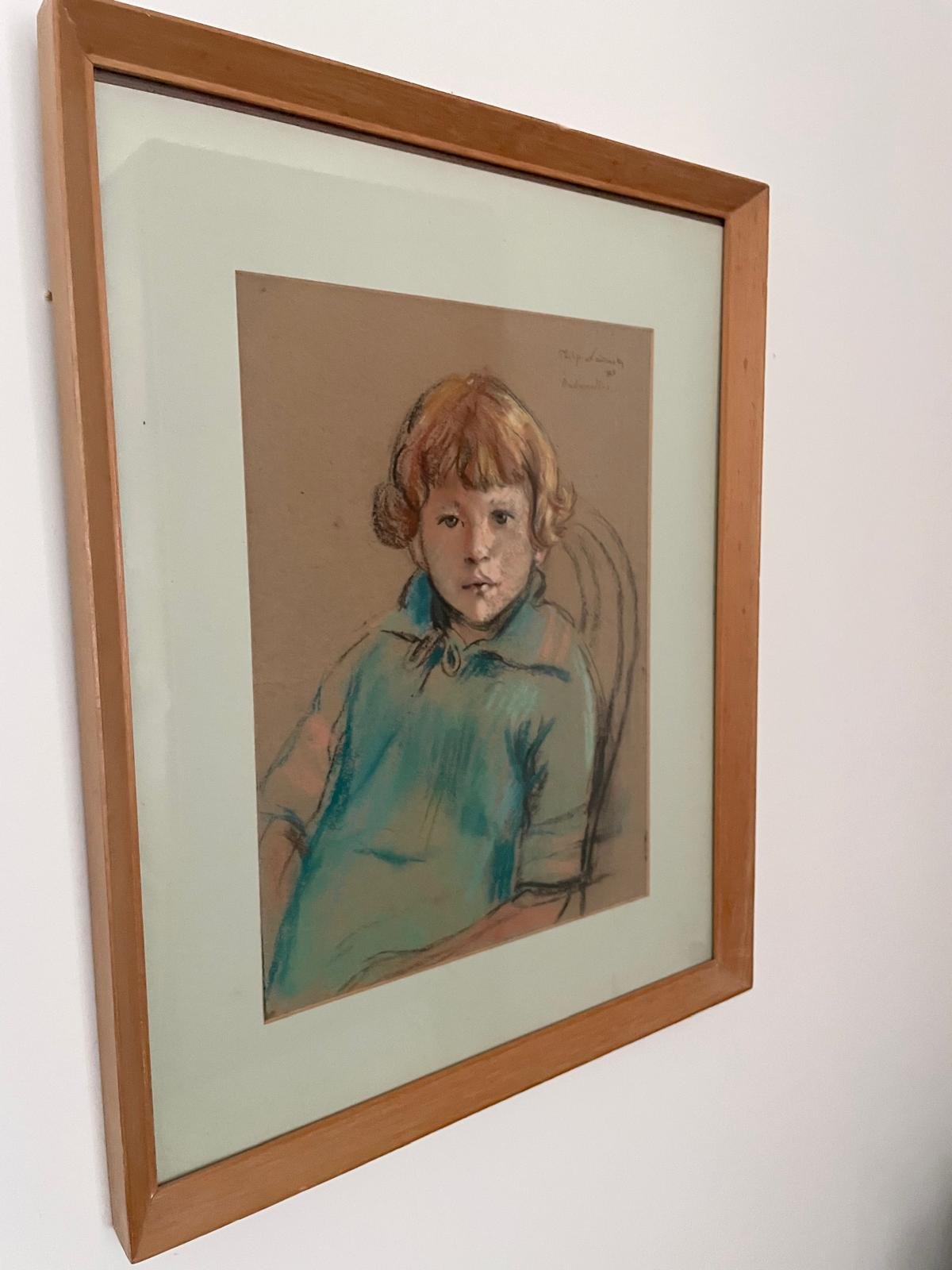 Philip Naviasky British modern artist's pastel drawing art for sale at ...