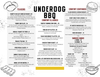 Menu — Underdog BBQ