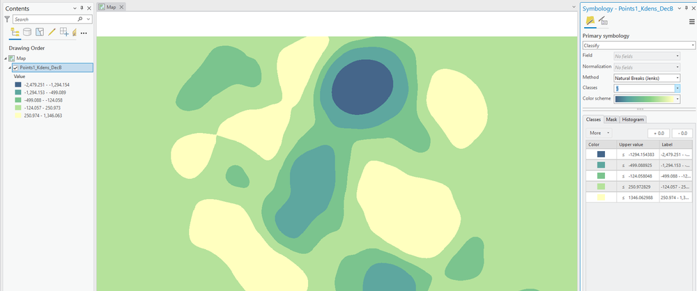 Classified Quantitative Symbology for Raster Datasets — mapping 101
