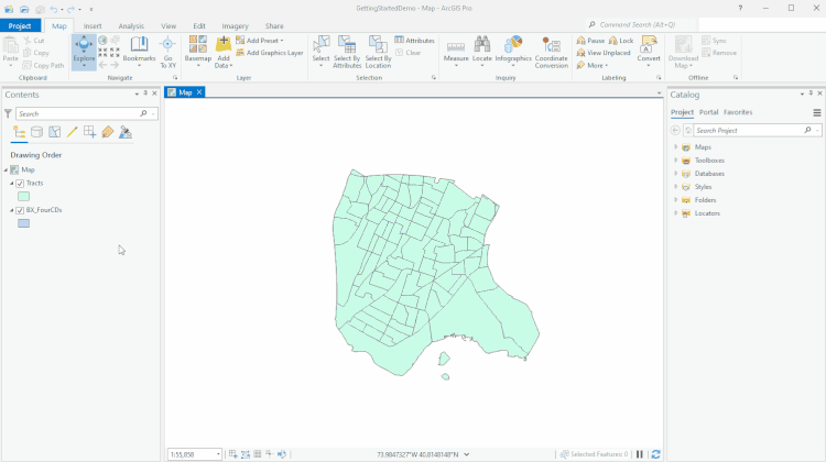 The ArcGIS Pro Interface — mapping 101