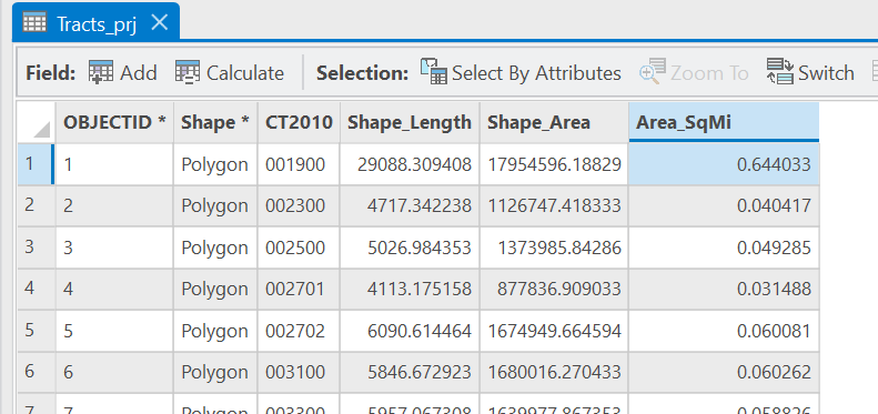 Calculating Geometry Attributes of Vector Features — mapping 101
