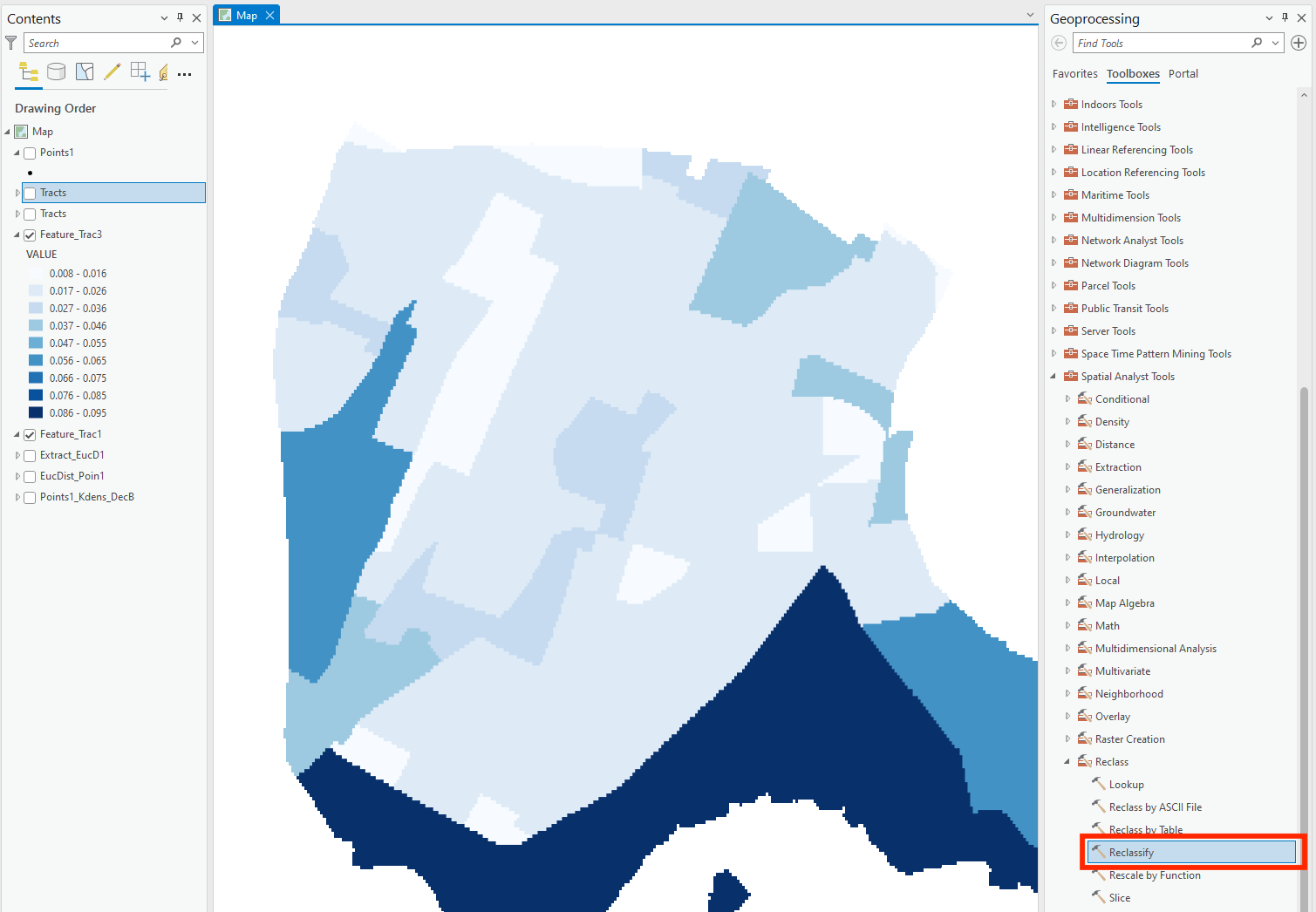 Reclassifying Rasters — mapping 101