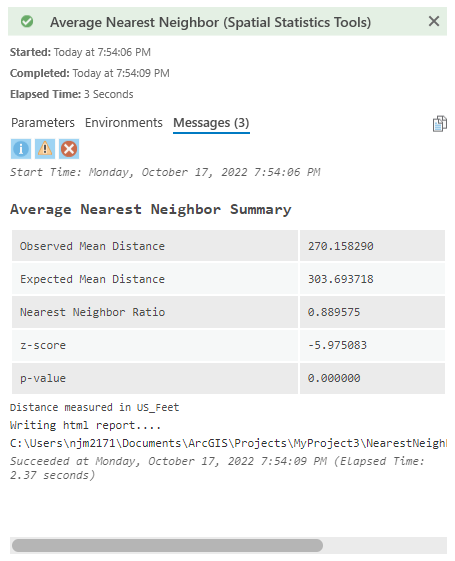 Using the Average Nearest Neighbor Test for Spatial Clustering ...