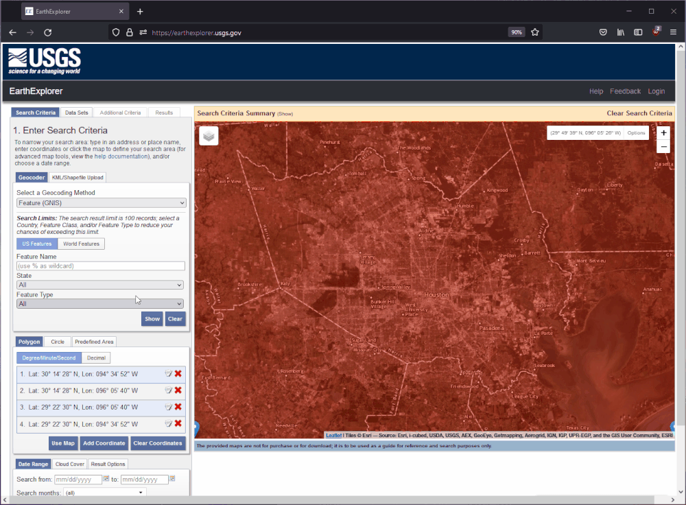 Downloading Landsat Data from the USGS EarthExplorer — mapping 101