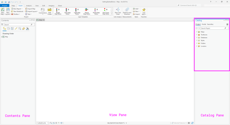 The ArcGIS Pro Interface — mapping 101