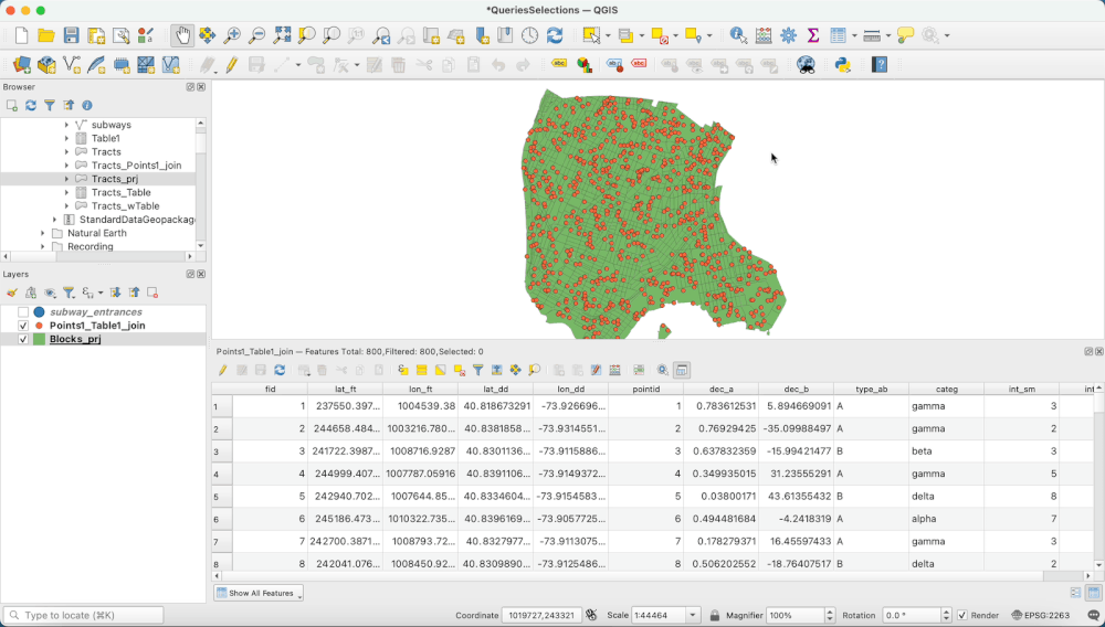 Querying based on Spatial Relationships — mapping 101
