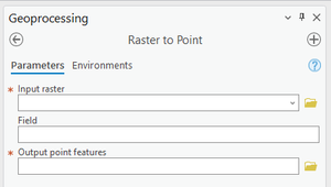 Converting Rasters to Point Features — mapping 101