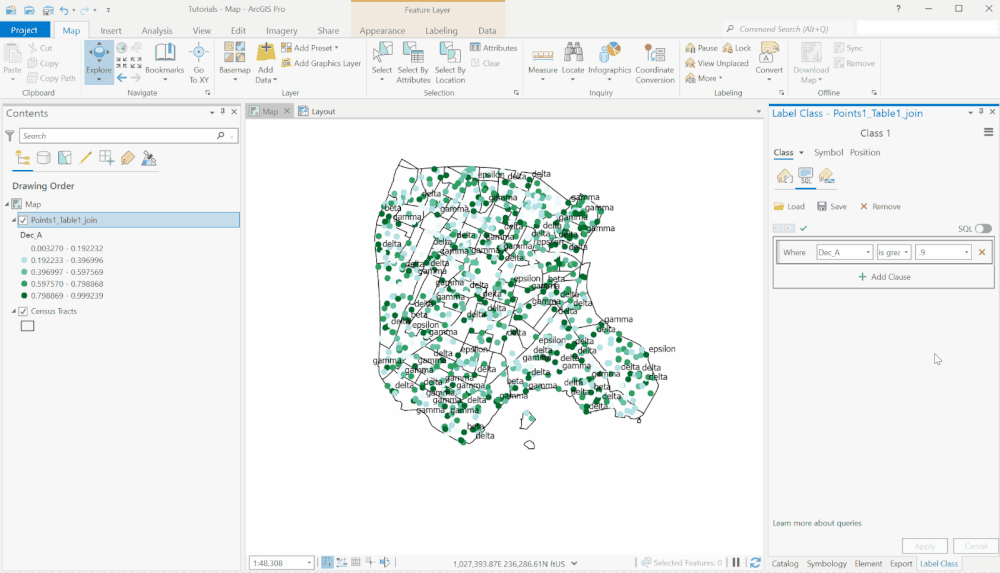 Labeling Features with Attributes — mapping 101