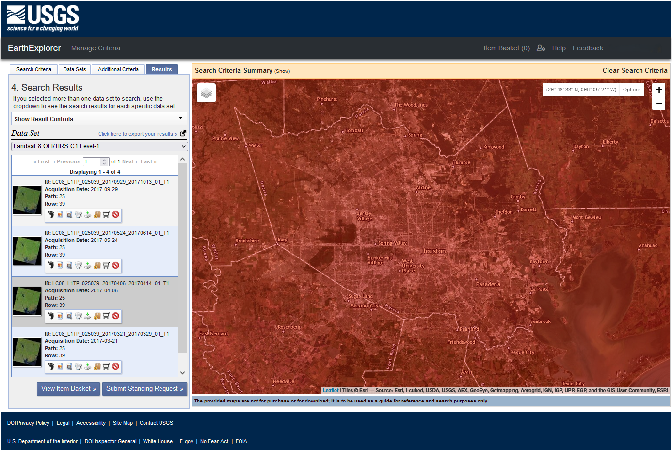 Downloading Landsat Data from the USGS EarthExplorer — mapping 101