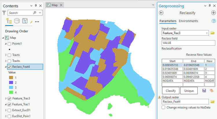 Reclassifying Rasters — mapping 101