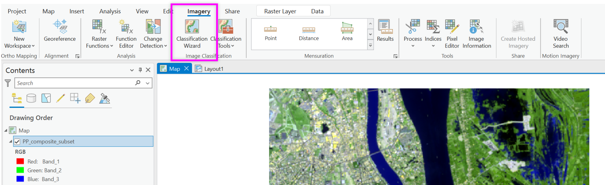 Using Esri’s Image Classification Wizard — mapping 101