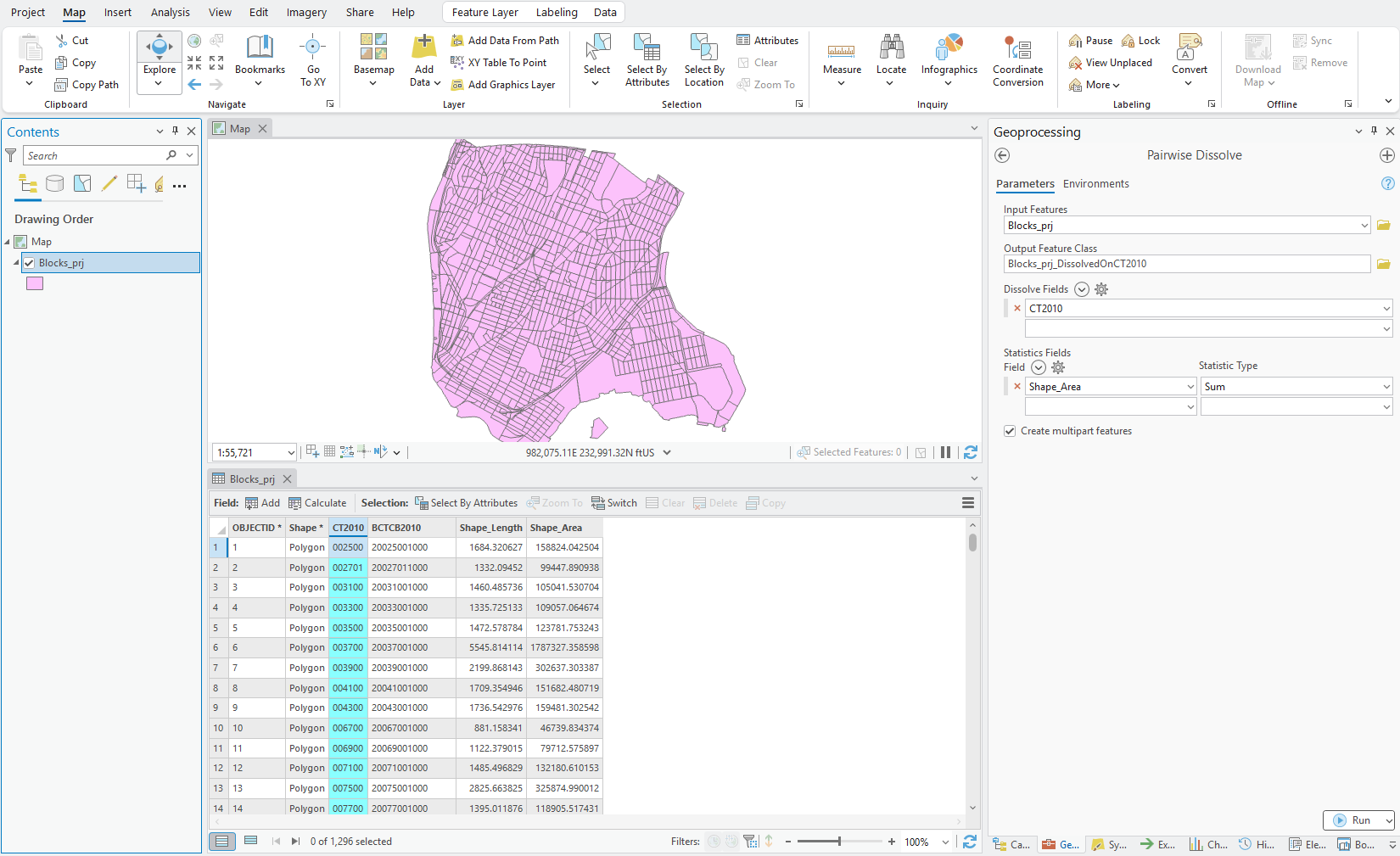 Dissolving Features — mapping 101