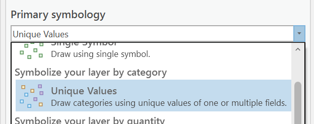 Categorical Symbols for Vector Features — mapping 101