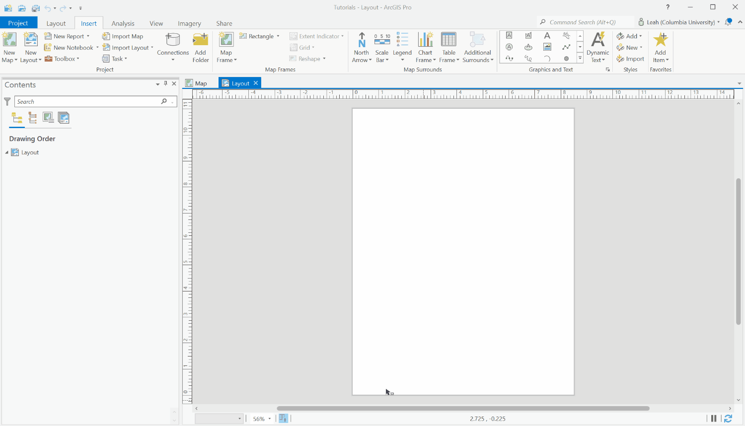 the Layout View & Map Frames — mapping 101