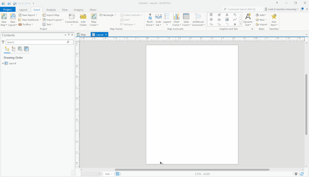 the Layout View & Map Frames — mapping 101