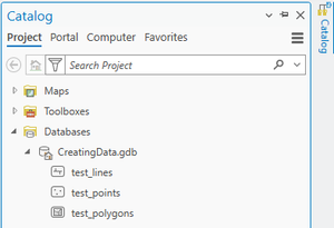 Creating New Vector Datasets — mapping 101
