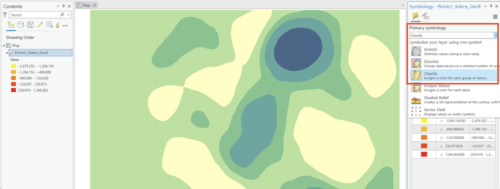 Classified Quantitative Symbology for Raster Datasets — mapping 101