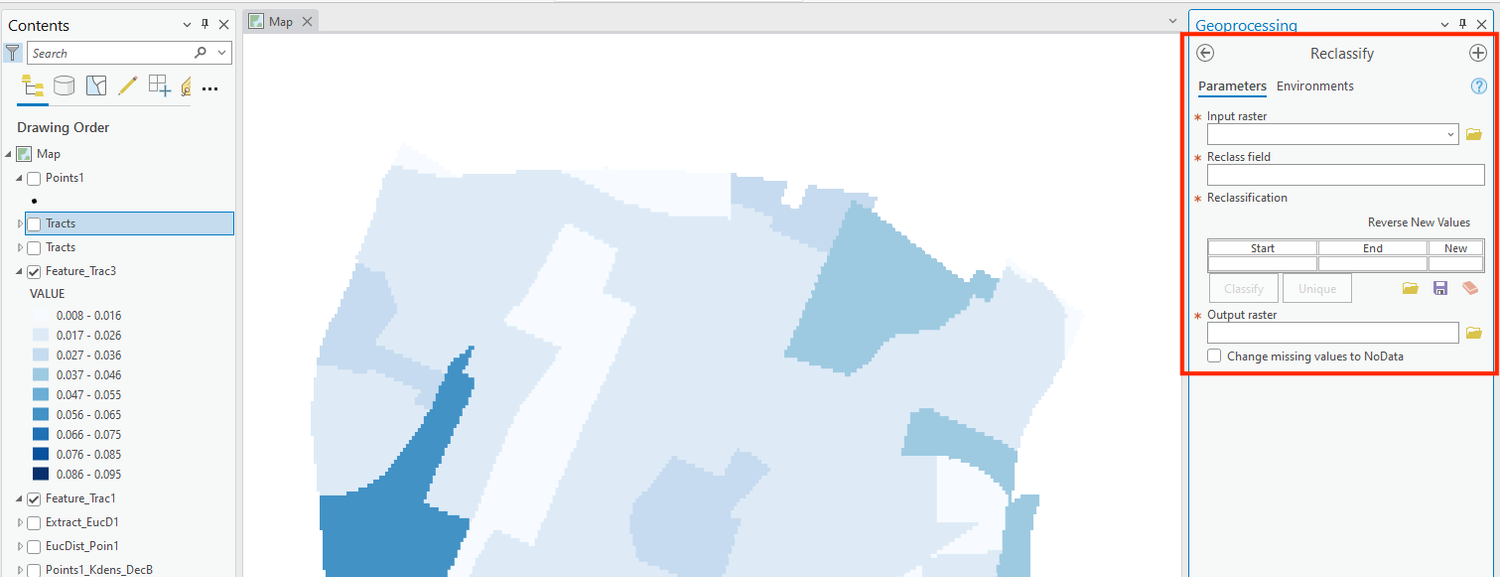 Reclassifying Rasters — mapping 101