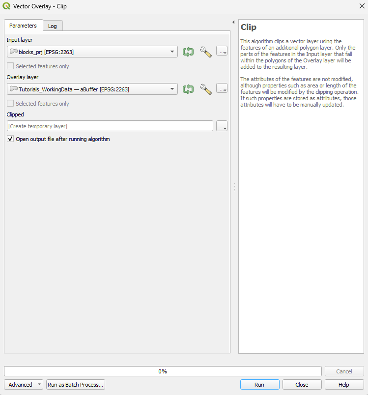 Clipping Features — mapping 101