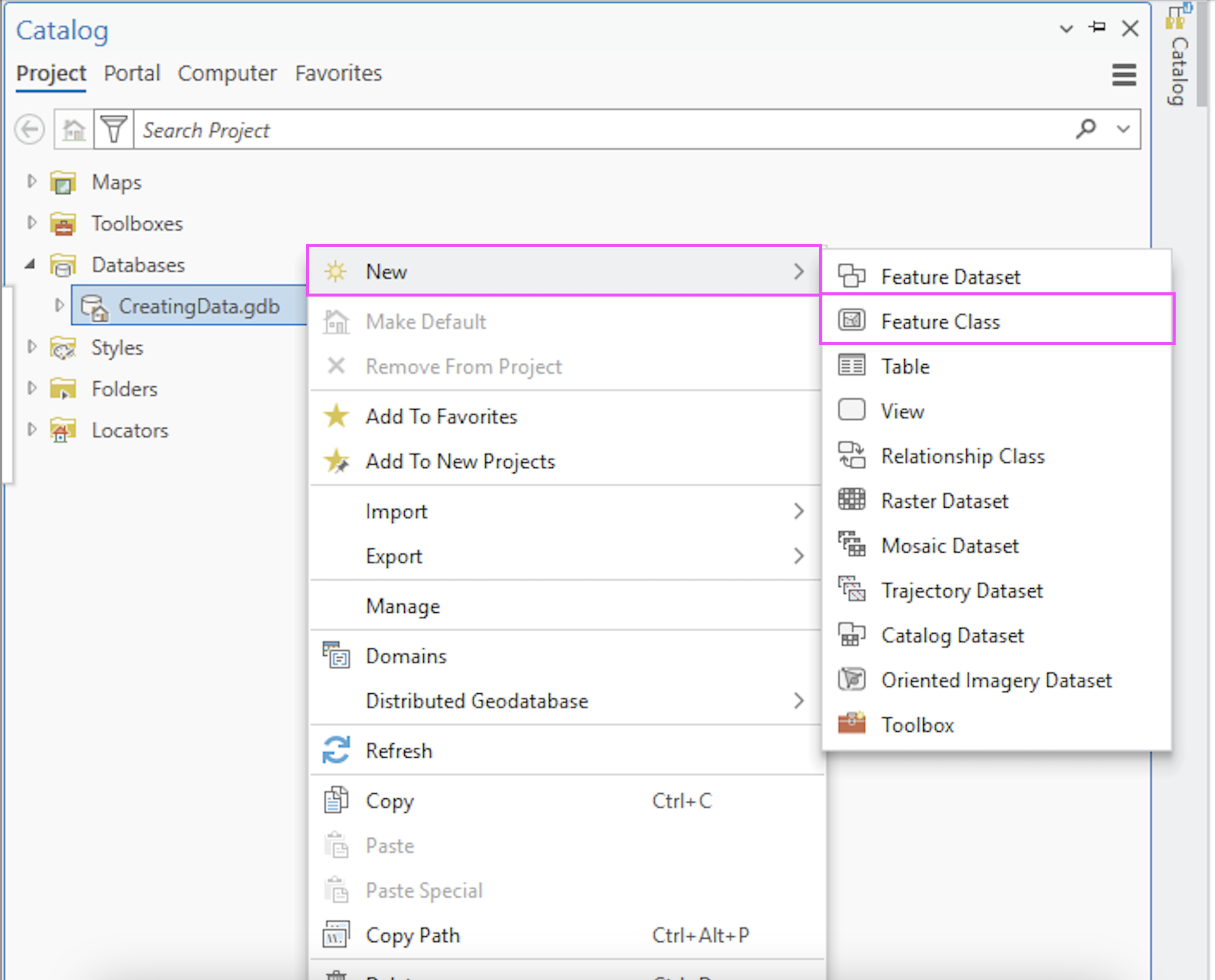 Creating New Vector Datasets — mapping 101