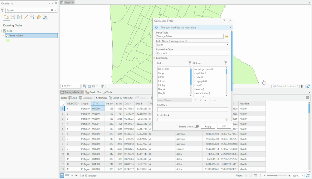 Copying Values to a New Field — mapping 101