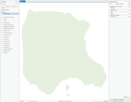 Converting Rasters to Point Features — mapping 101