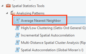 Using the Average Nearest Neighbor Test for Spatial Clustering ...