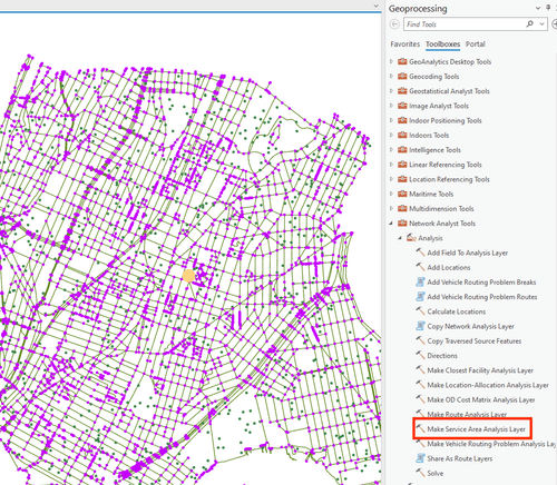 Making a Service Area Analysis Layer — mapping 101