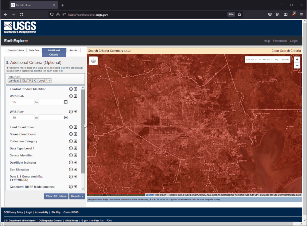 Downloading Landsat Data from the USGS EarthExplorer — mapping 101